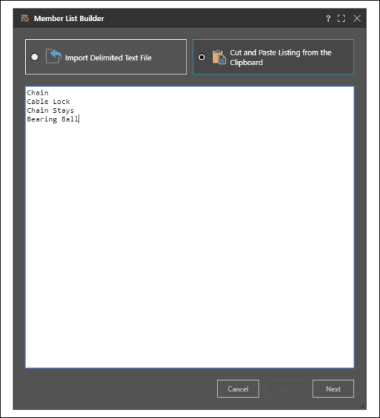 List Builder