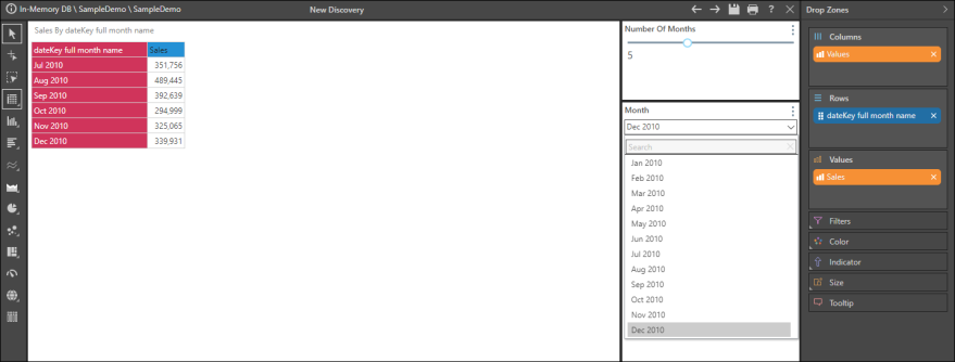 Example: Date Range Parameters