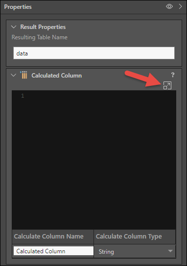 Custom Column PQL Editor
