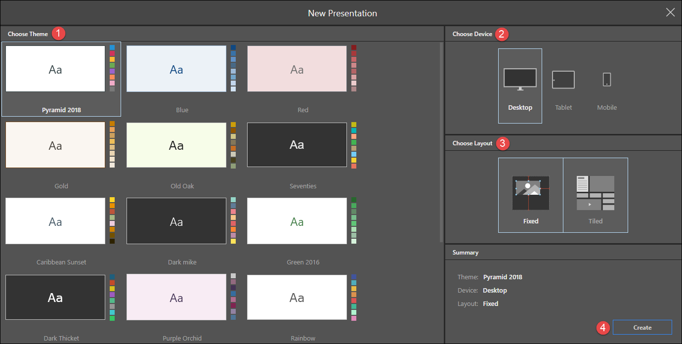 Theme, Device, and Layout