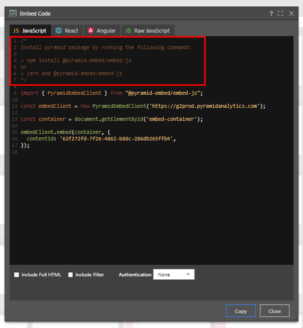 Embed Snippet Generator