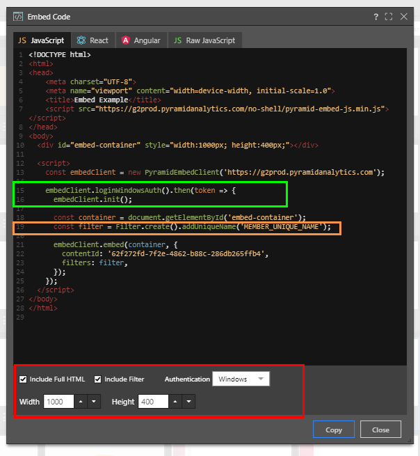 Embed Snippet Generator