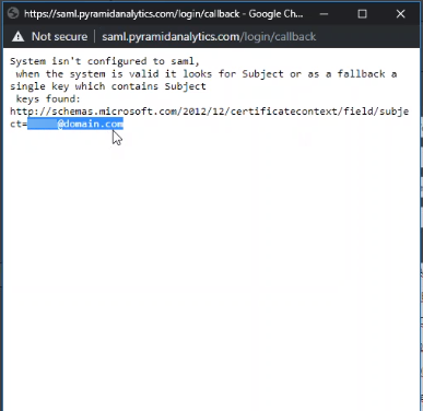 ADFS SAML Setup