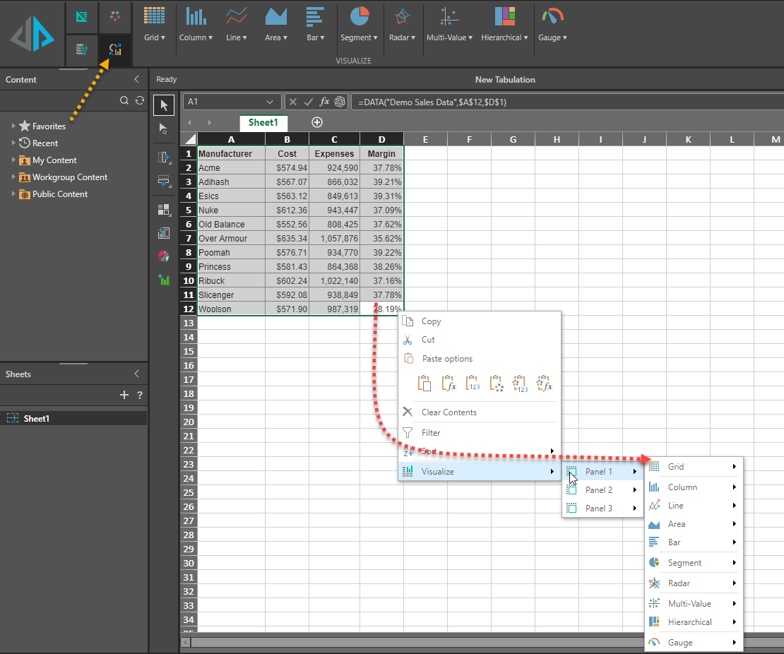 Creating Tabulate Visuals