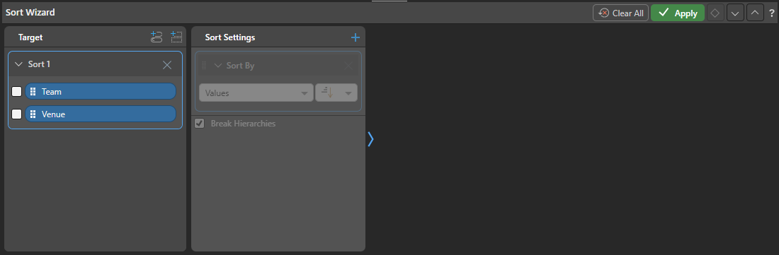 Advanced Sorting Example