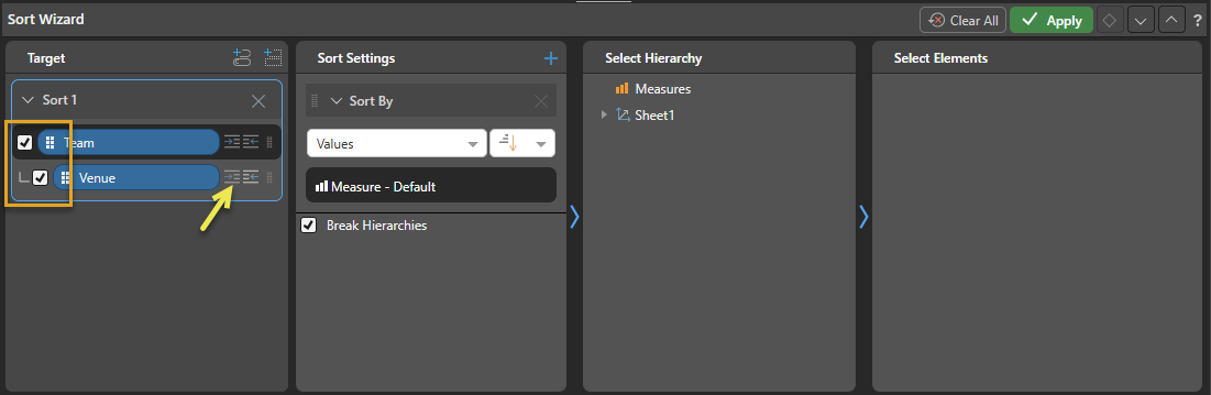 Advanced Sorting Example