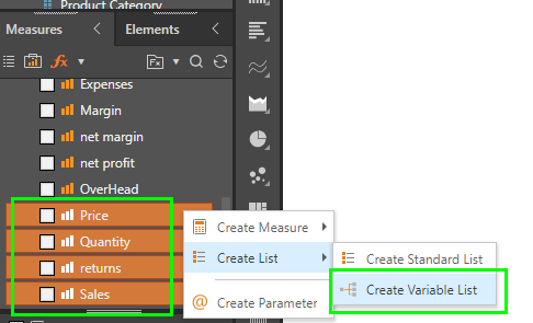 Quick Variable Lists